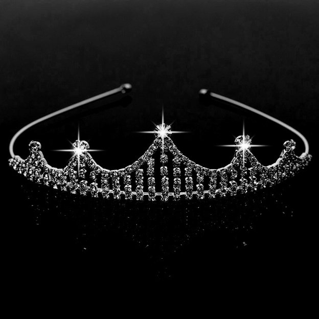 Beau brillant alliage strass couronnes coiffe S150059 - Coiffes ...