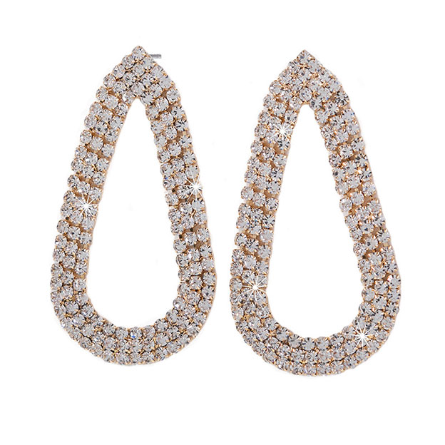 Sparking Vintage Ladies' Copper Rhinestones Drops Earrings (S80955 ...